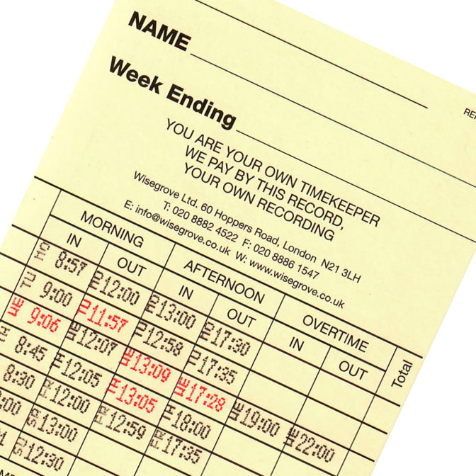 Clocking In Machines | Traditional Clocking Machines | Clocking Cards